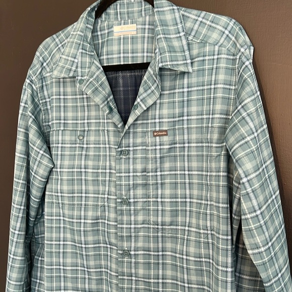 Columbia | Shirts | Mens Blue Plaid Button Down Shirt | Poshmark